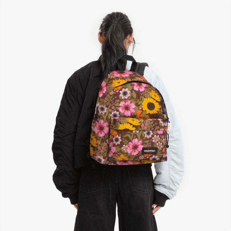 Sac à dos Eastpak 40x30x18cm PADDED PAK'R 8E6 Popflower Brown pas cher